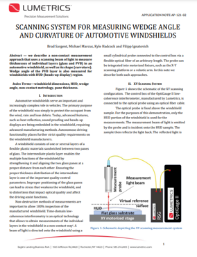 Windshield Wedge Angle and Curvature Measurement Solution Download
